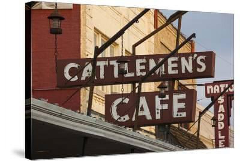 Cattlemen's Cafe Restaurant Sign, Oklahoma City, Oklahoma, USA, Animals ...