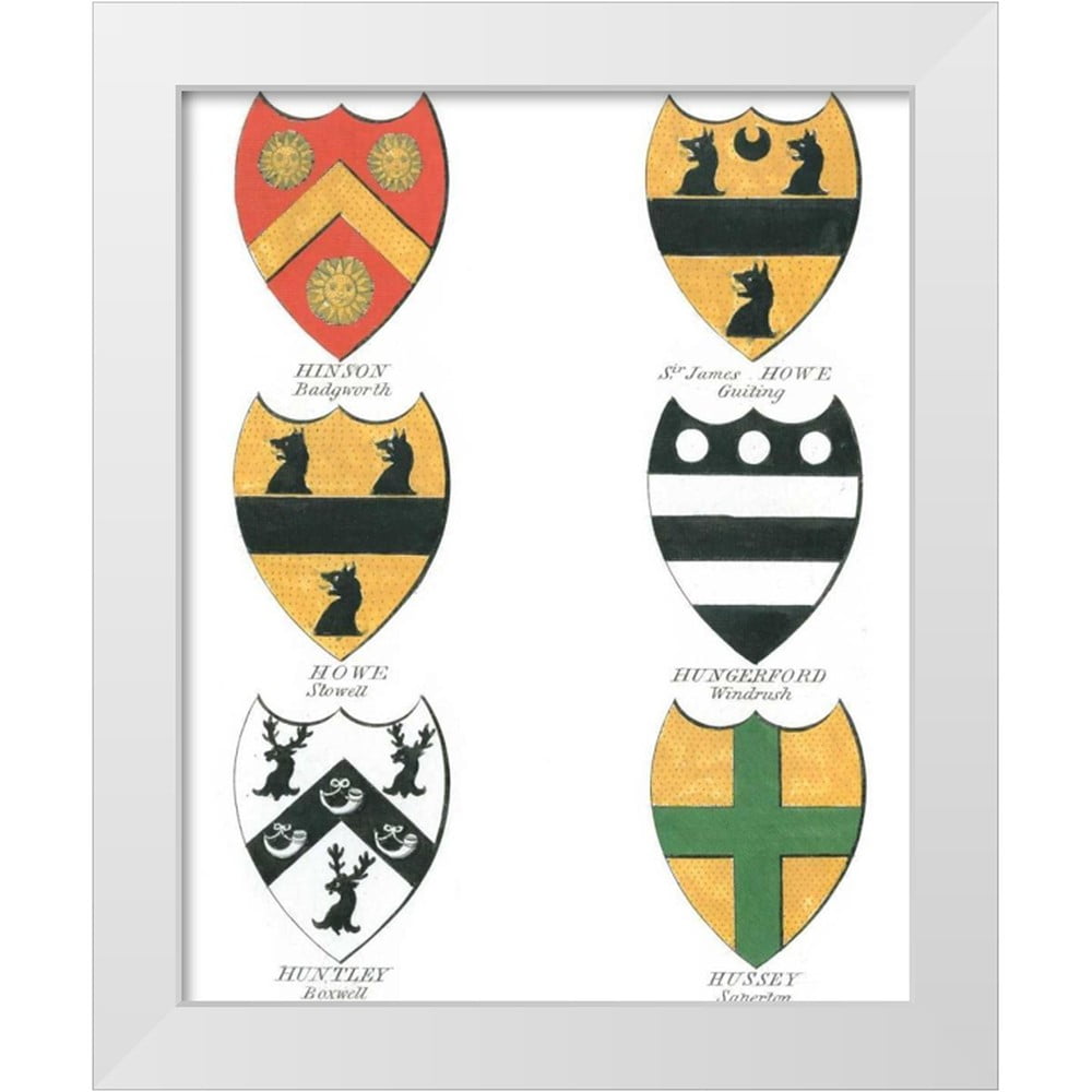 Catton 12x14 White Modern Wood Framed Museum Art Print Titled - Coat of ...