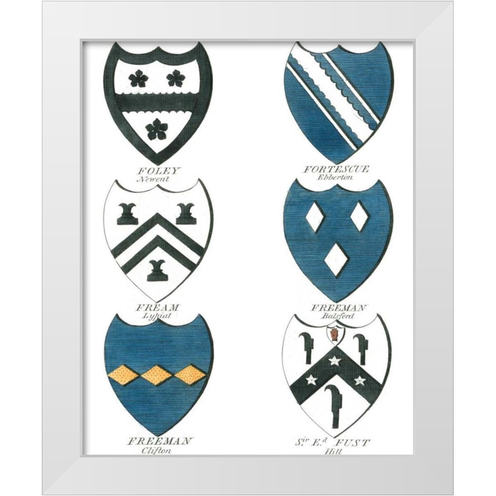 Catton 26x32 White Modern Wood Framed Museum Art Print Titled - Coat of ...