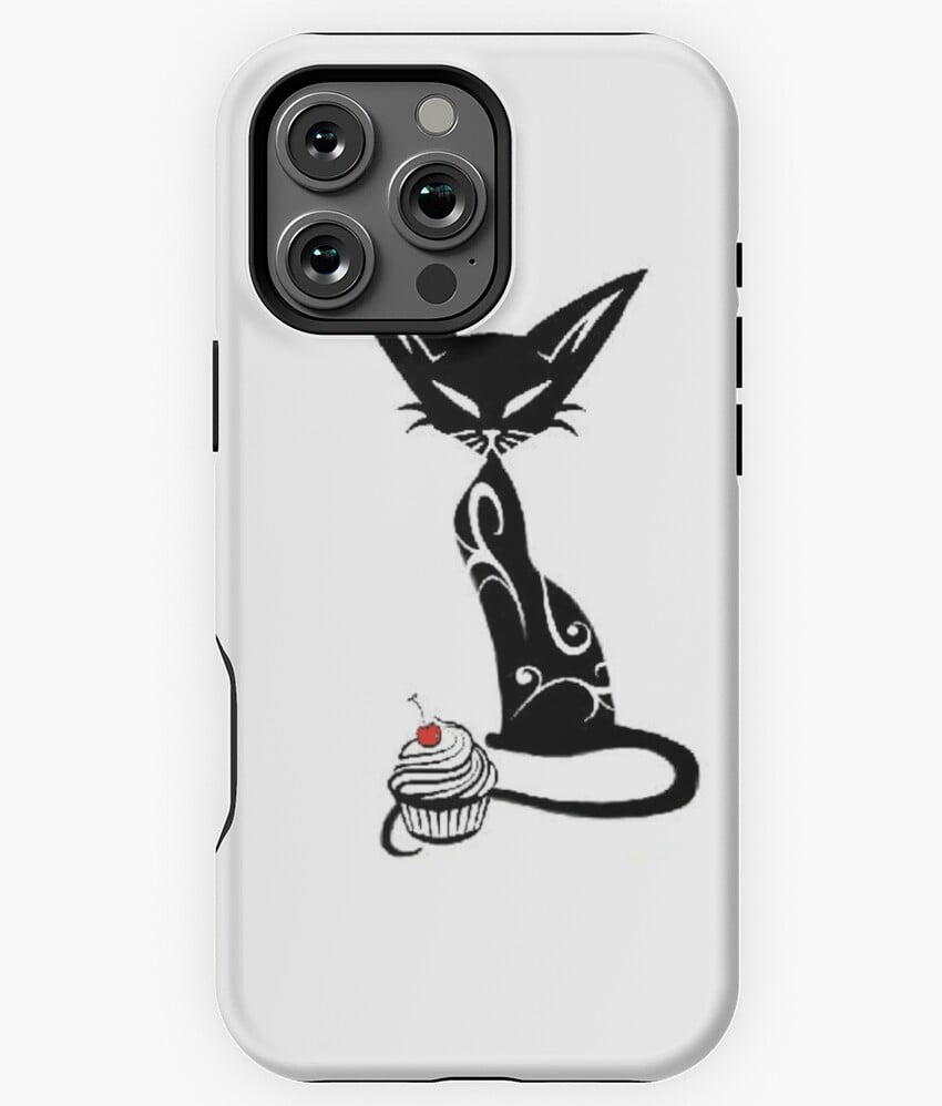 Catty Cake's Cute Cat Bakery Art N6107 Phone Case for iPhone 17 16 15 ...