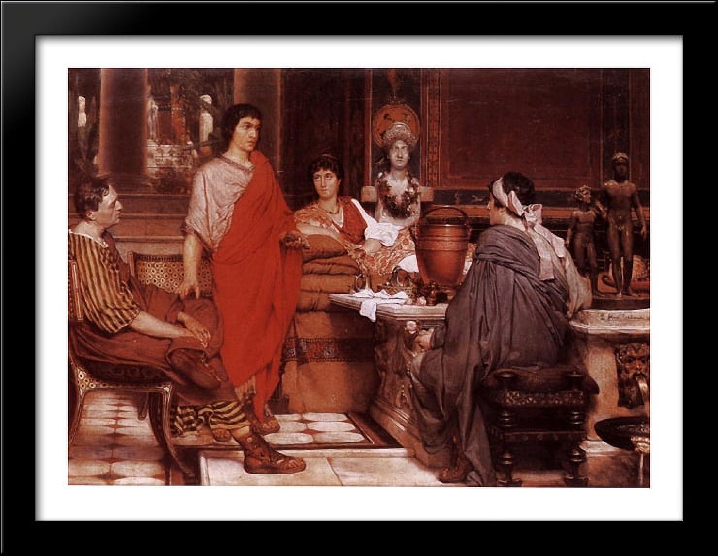 Catullus at Lesbia's 38x28 Large Black Wood Framed Print Art by Sir ...