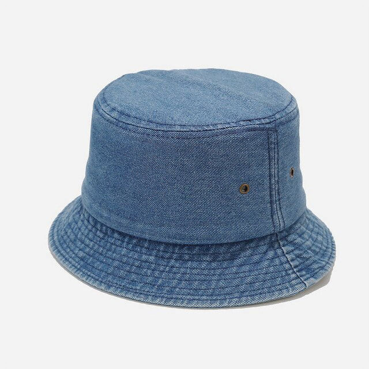 Catwalk Hat Hip Hop Hat Unisex Multicolor Denim Beach Basin Hats ...