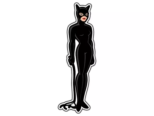 Catwoman Animated Style Waterproof Sticker Phone Decal Water Bottle ...