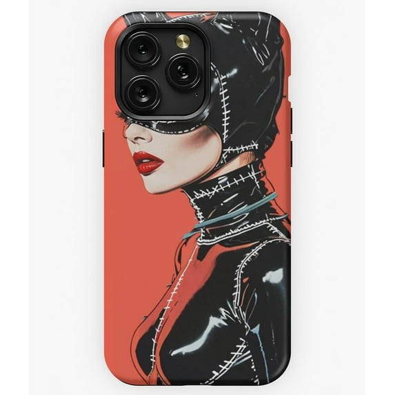 Catwoman Comic Fan Art Drawing G456 Phone Case for iPhone17 16 15 14 13 ...