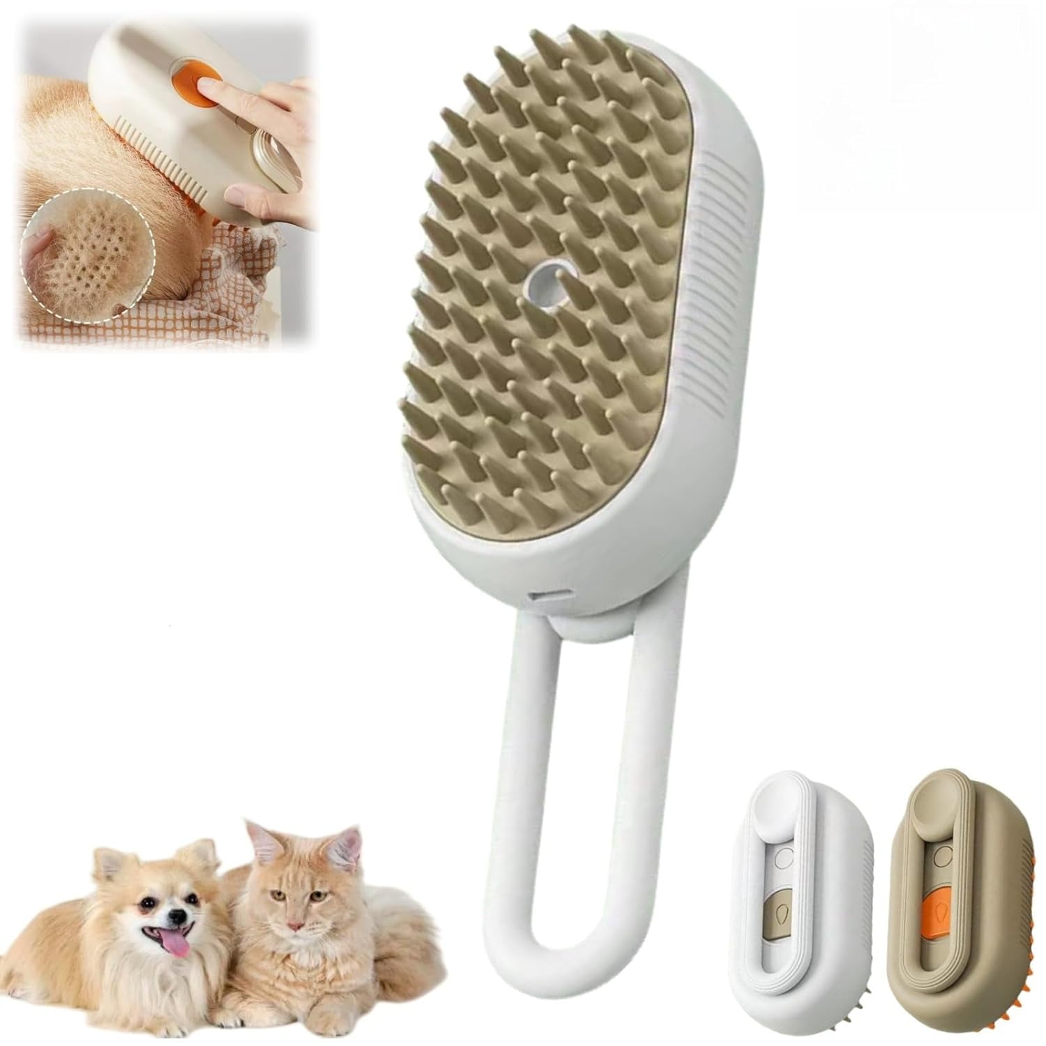 Catzcomfort Brush, Cat Steam Brush, Steam Pet Brush with Spray Function ...