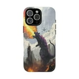 Catzilla Cat Monster Fire Anime Inspired Artistic Art Phone Case with ...