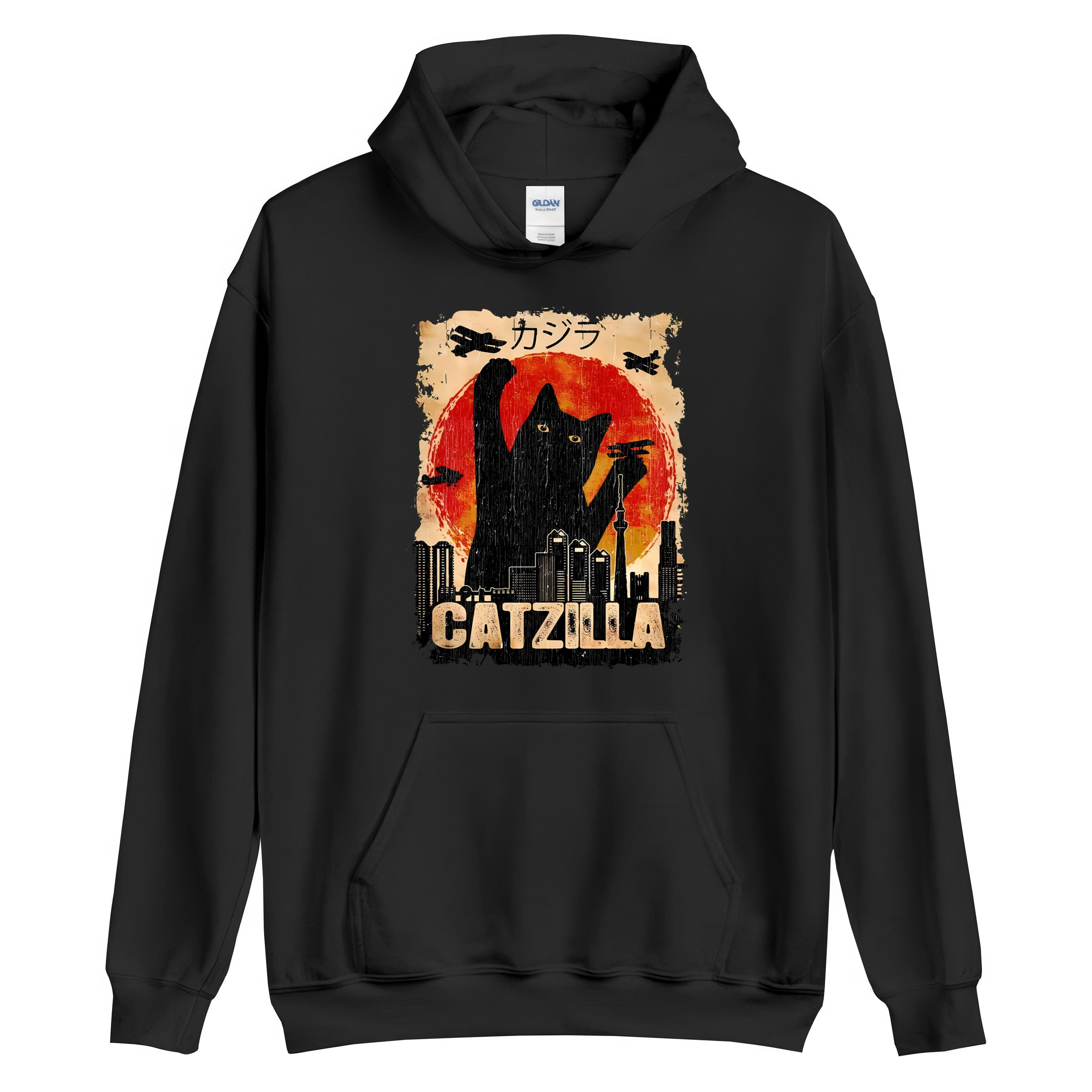 Catzilla Chaos Shirt – Monster Kitty Retro Graphic Tee New Instock ...
