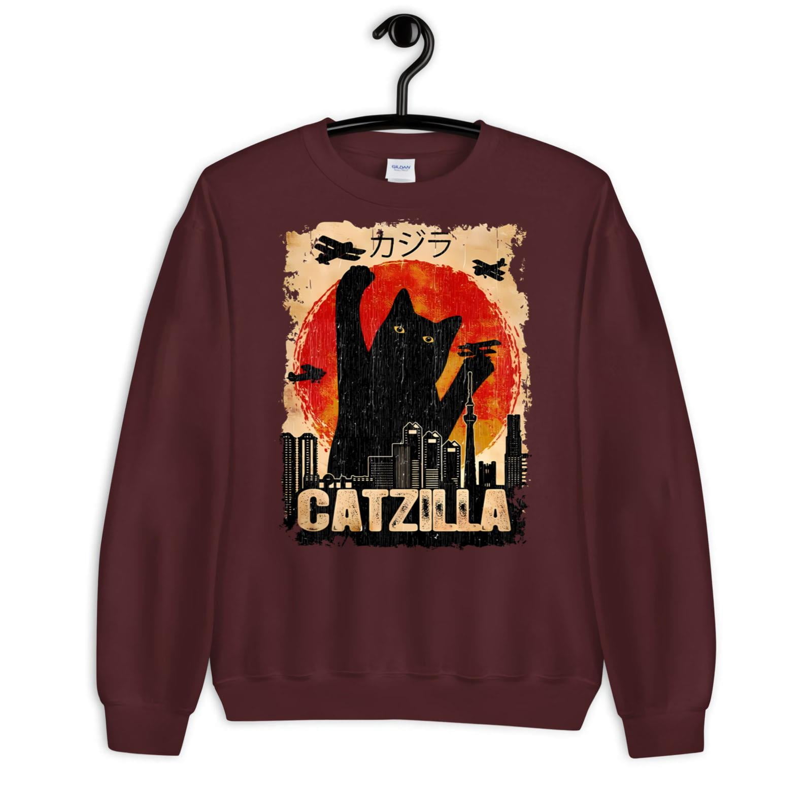 Catzilla Chaos Shirt – Monster Kitty Retro Graphic Tee New Instock ...