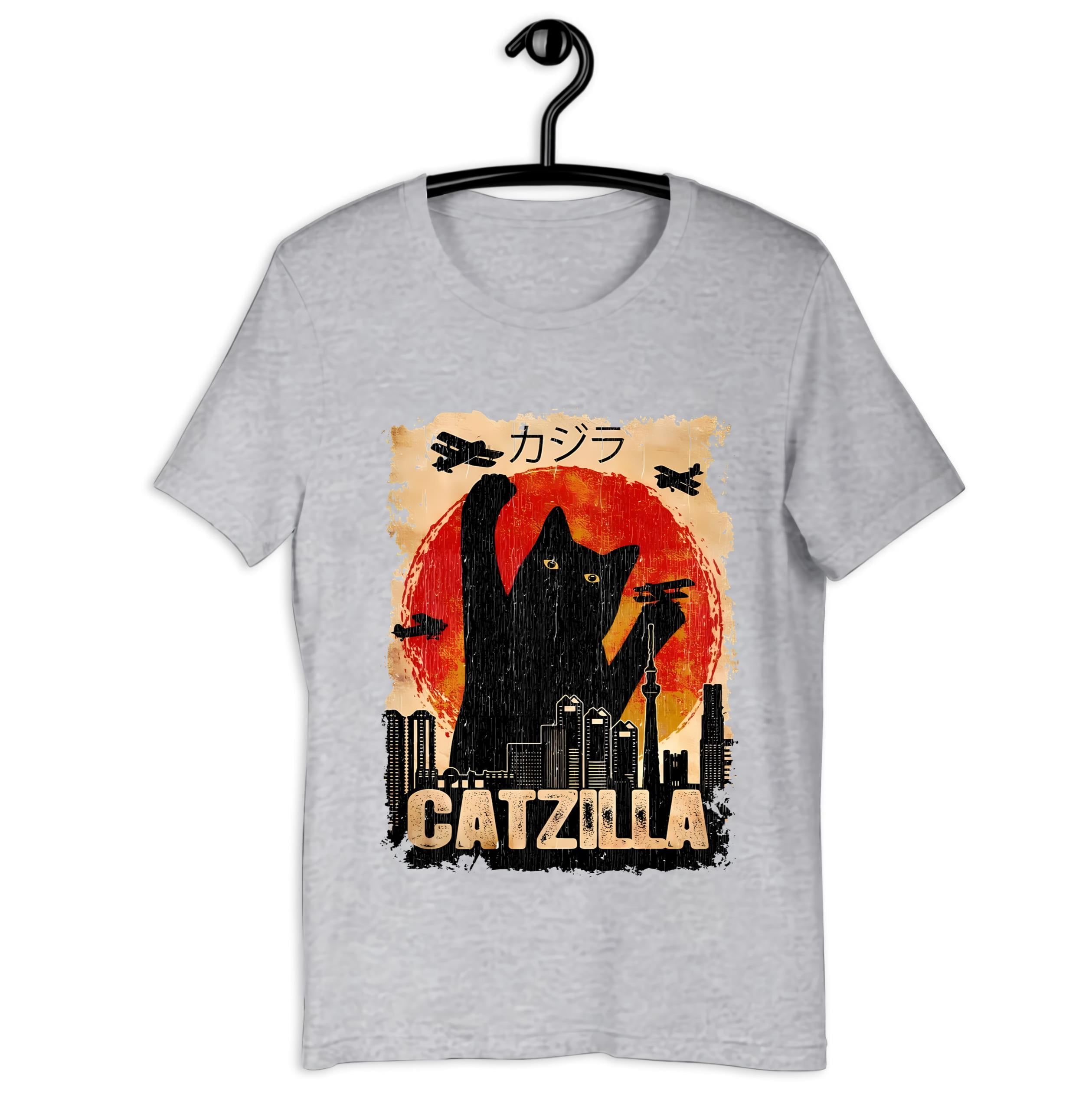 Catzilla Chaos Shirt – Monster Kitty Retro Graphic Tee New Instock ...