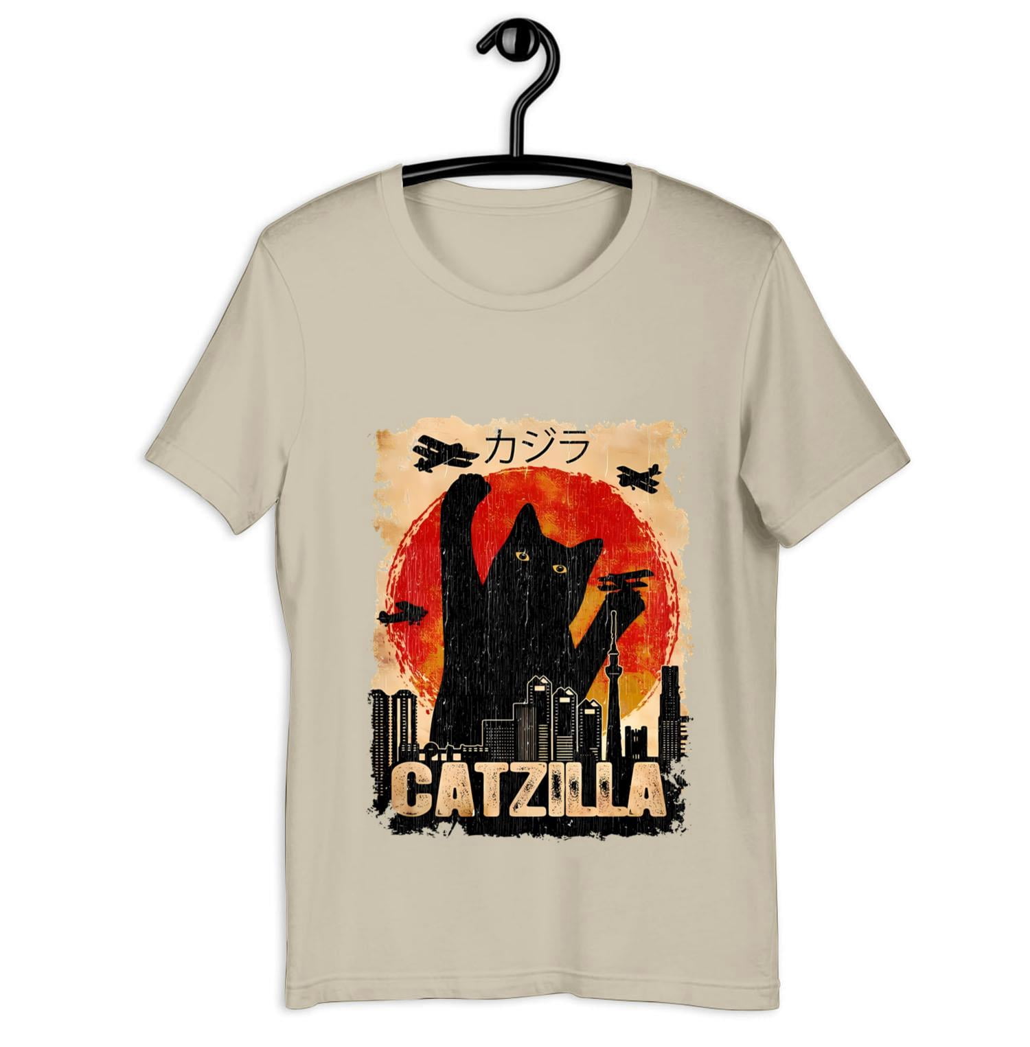 Catzilla Chaos Shirt – Monster Kitty Retro Graphic Tee New Instock ...