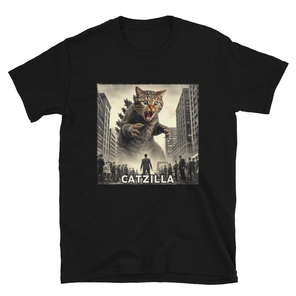 Catzilla Funny Cat Godzilla Graphic Epic Monster Cat - Unisex Kaiju Cat ...