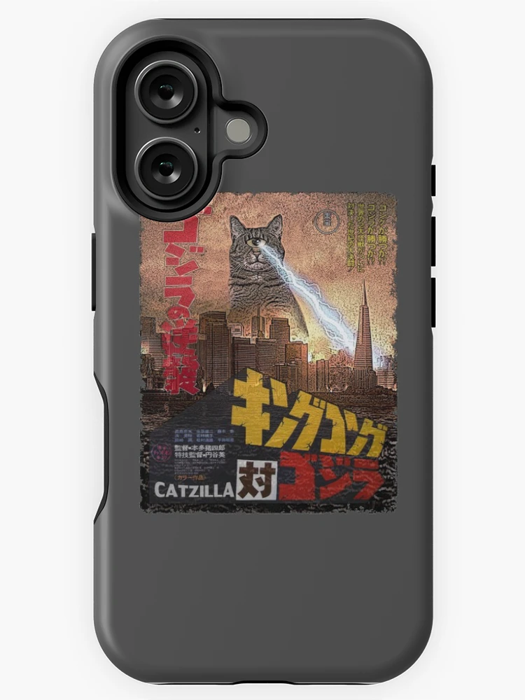 Catzilla Movie-Inspired Cartoon Cat Phone Case for 16/15/14/13/12/11 ...