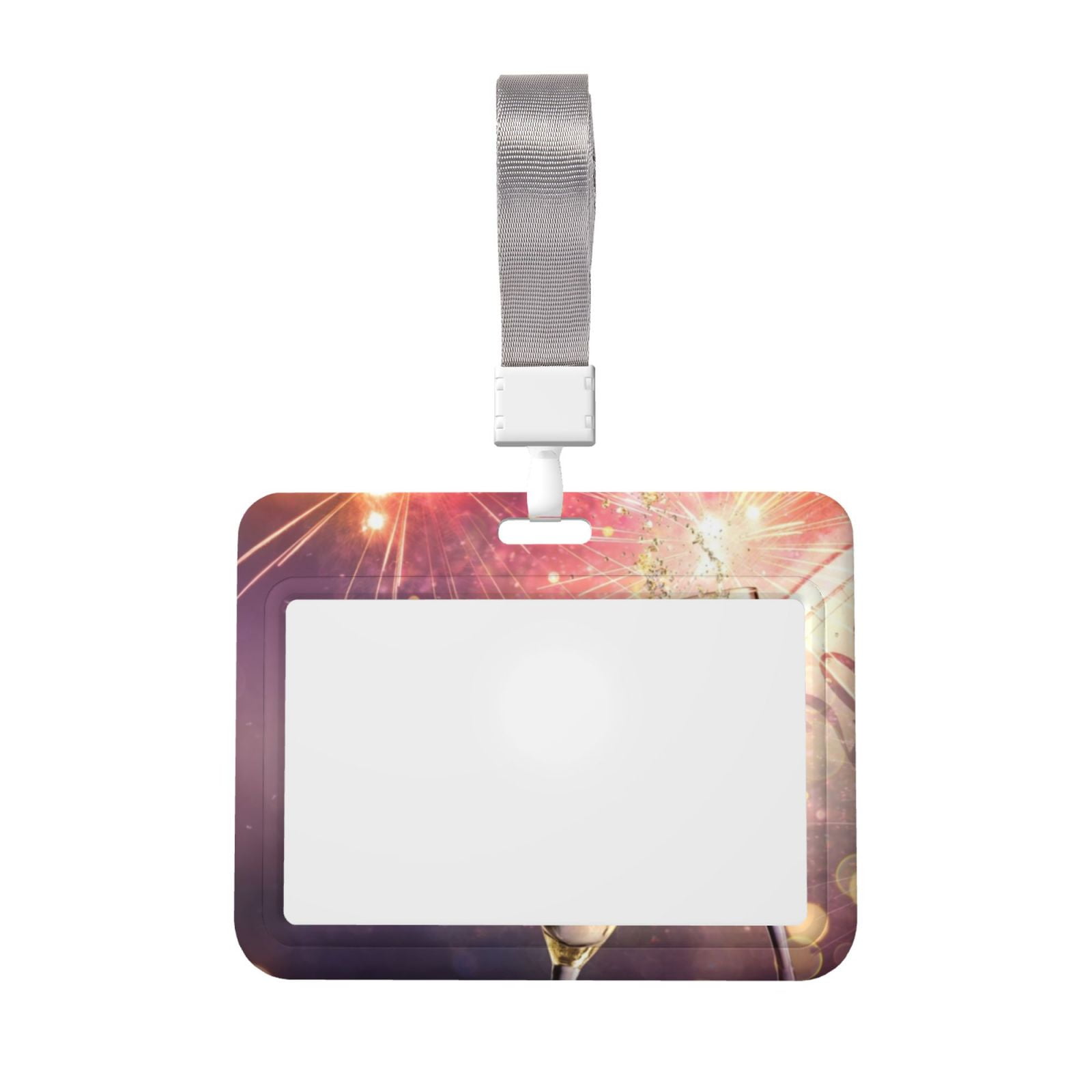 Cauagu 2024 New Year for ID Badge Holder,Badge Holder with Windows Key ...