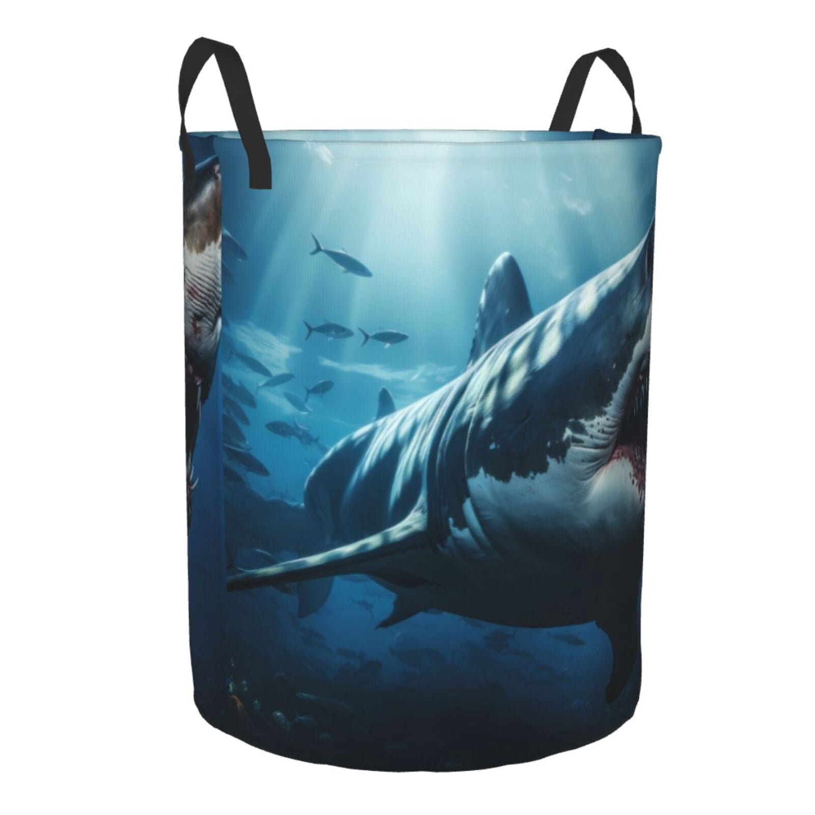 Cauagu 3D Realistic Shark for Laundry Basket,Collapsible Organizer ...
