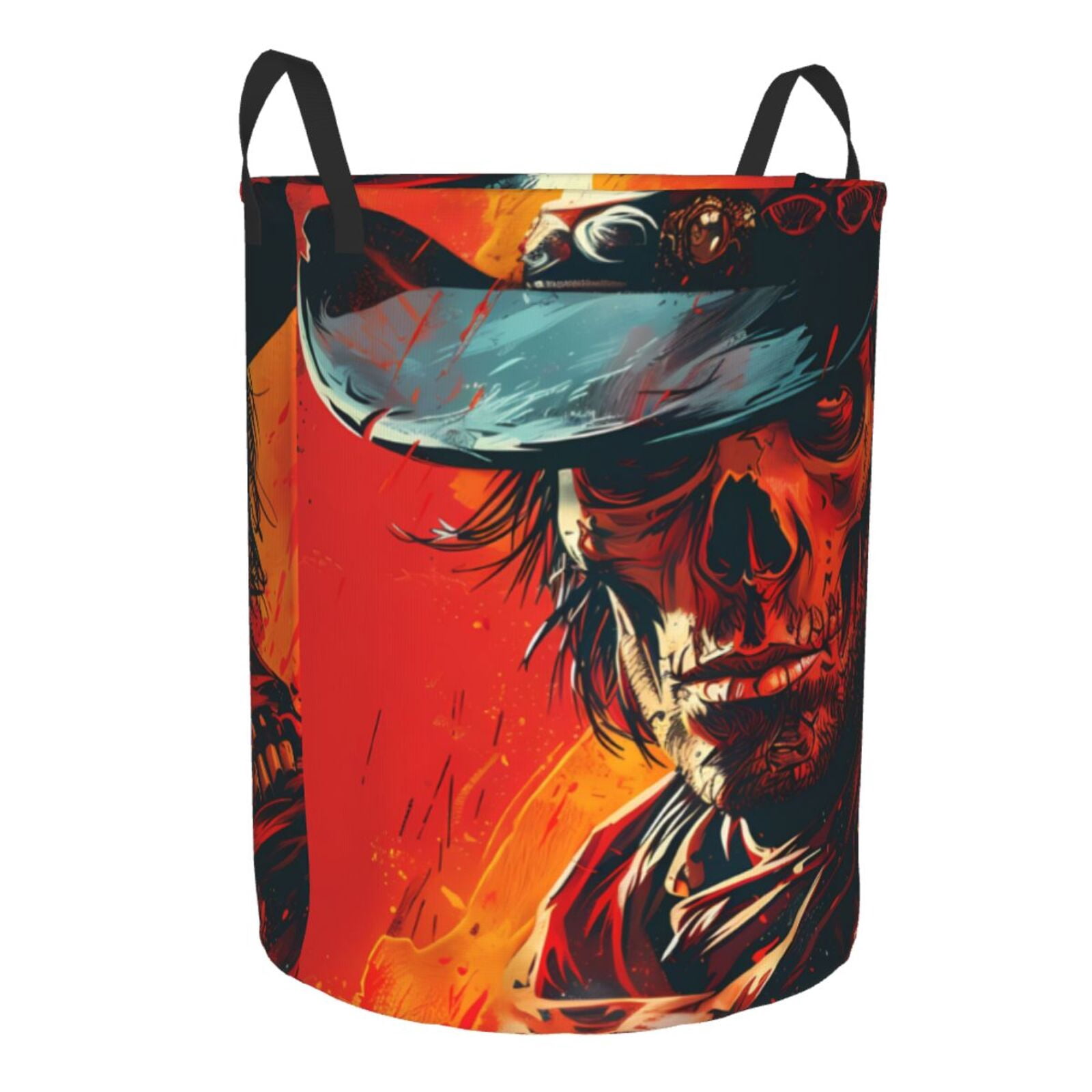 Cauagu 60s Western Skull Cowboy for Laundry Basket,Collapsible ...