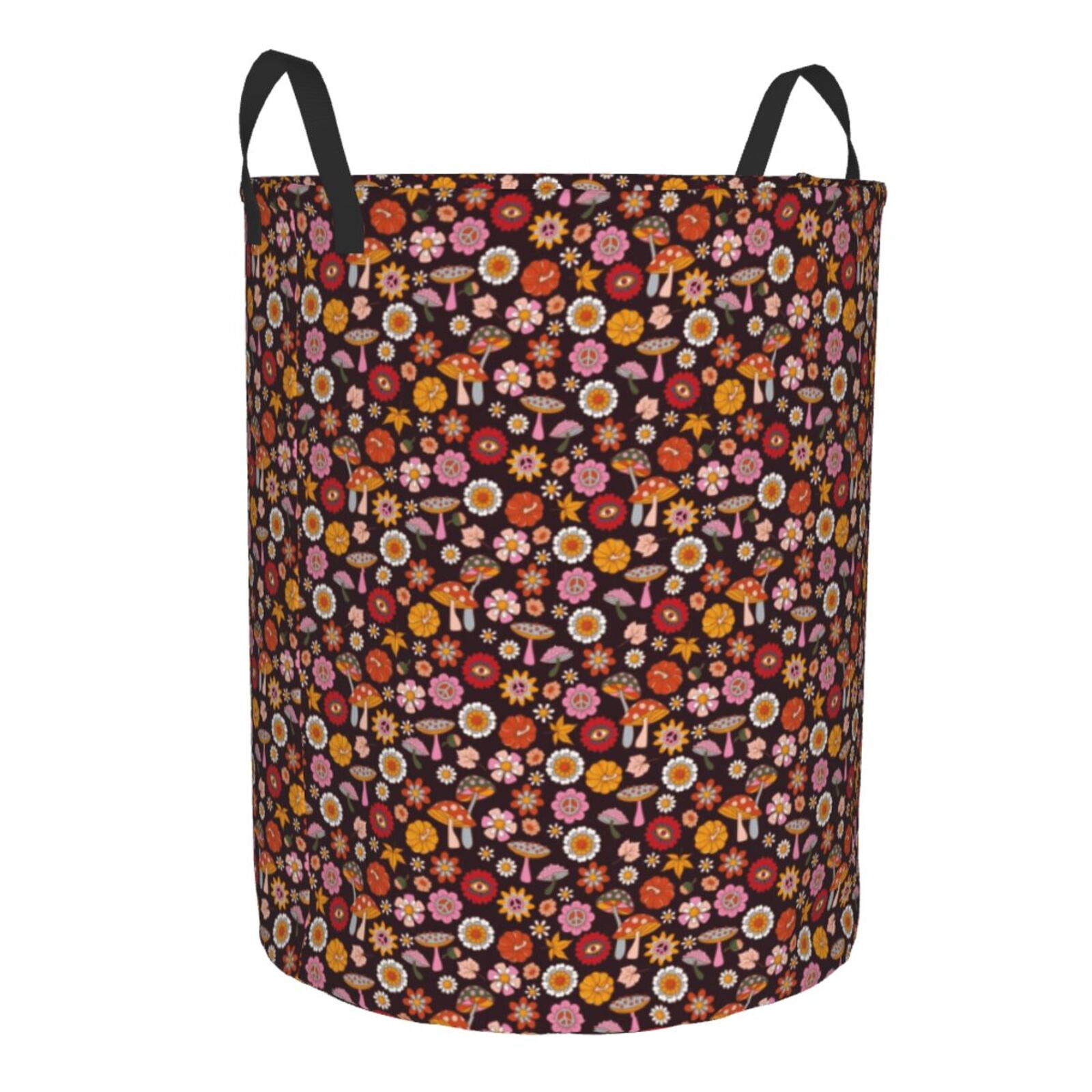 Cauagu 70s Groovy Hippie Retro for Laundry Basket,Collapsible Organizer ...