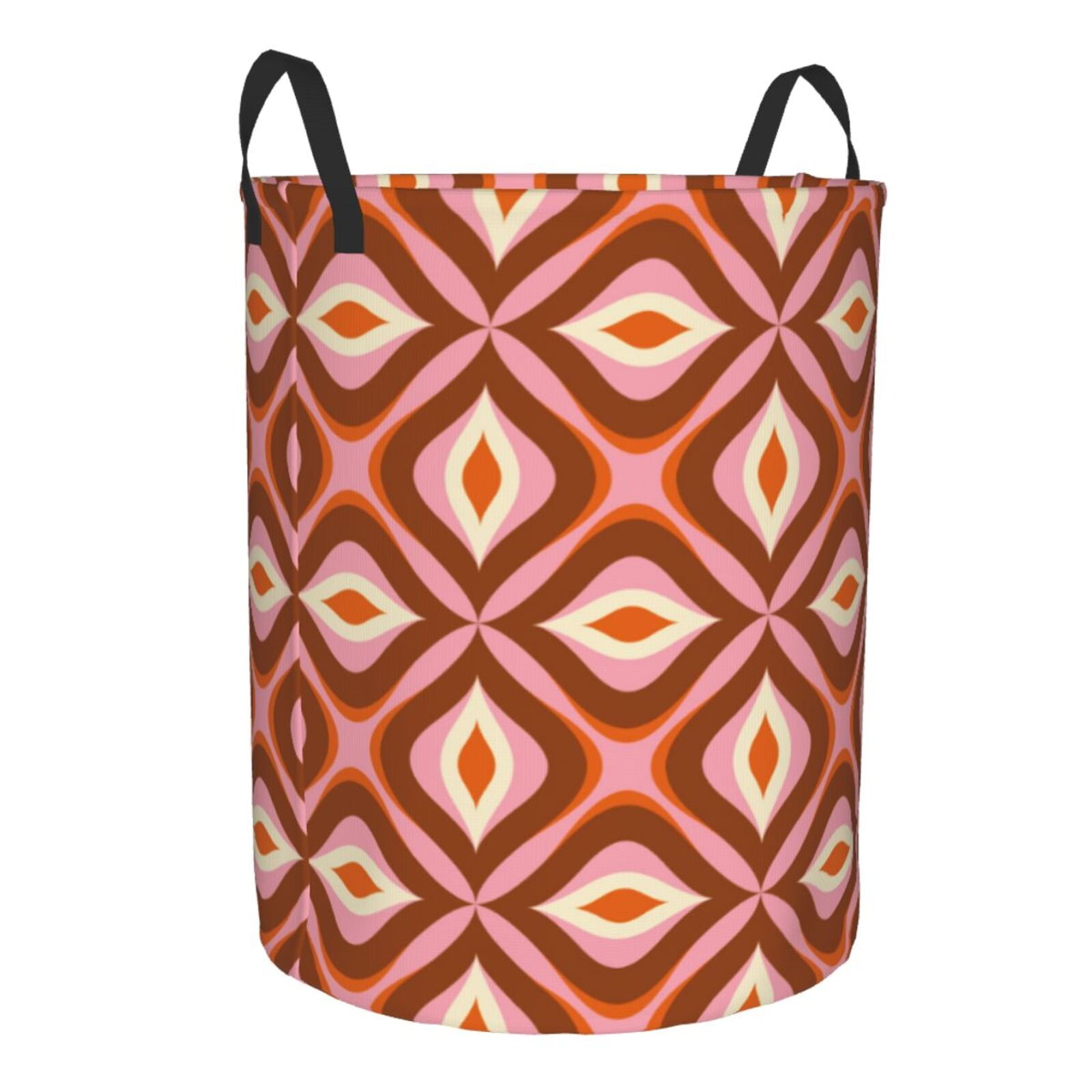 Cauagu 70s Retro Style for Laundry Basket,Collapsible Organizer Basket ...