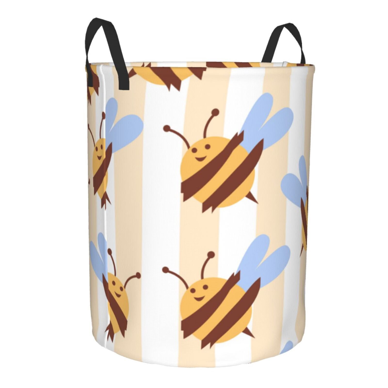 Cauagu A Bee for Laundry Basket,Collapsible Organizer Basket for ...