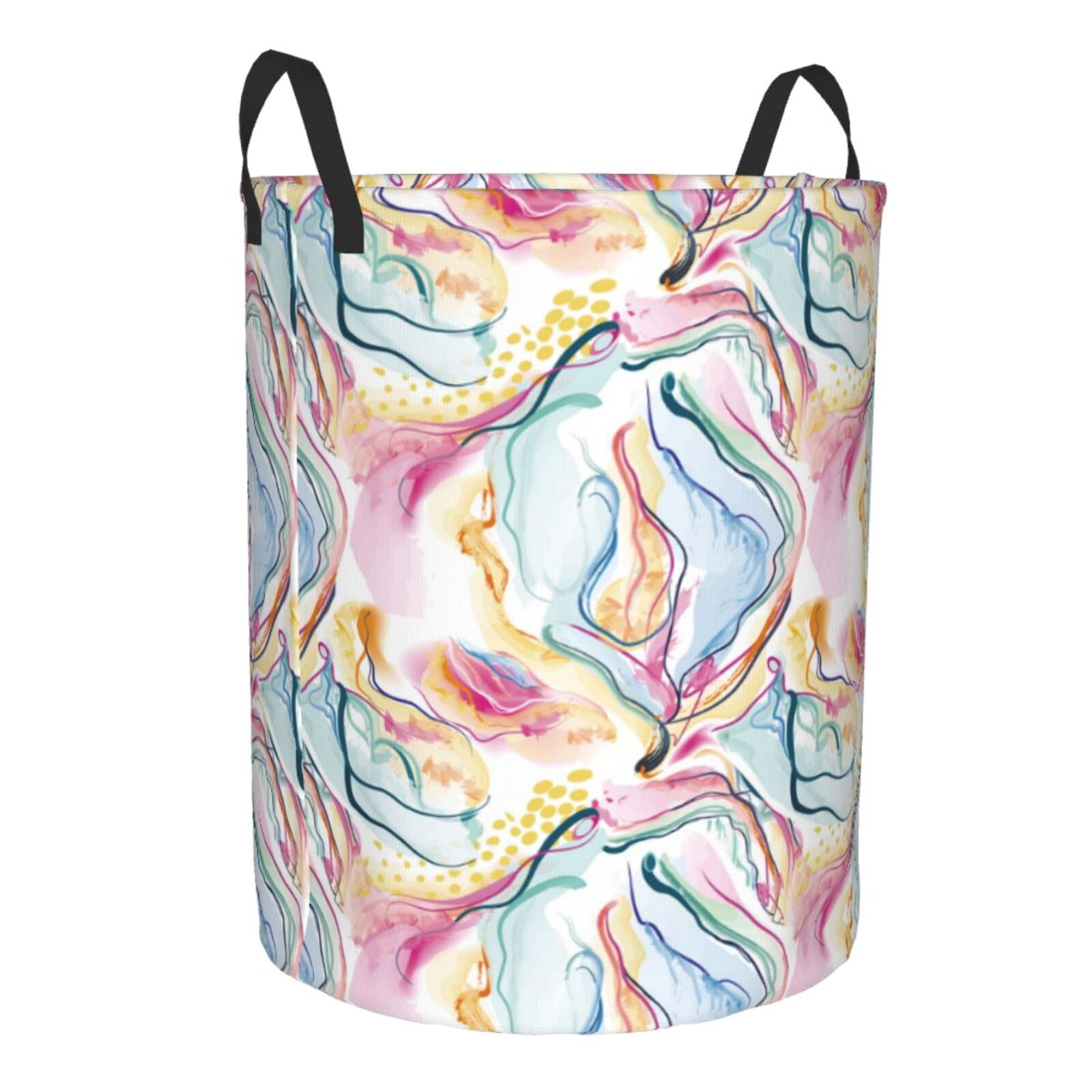 Cauagu Abstract Marble Texture for Laundry Basket,Collapsible Organizer ...