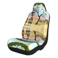 Cauagu African Women Print Car Seat Covers,Universal Automotive Seat ...