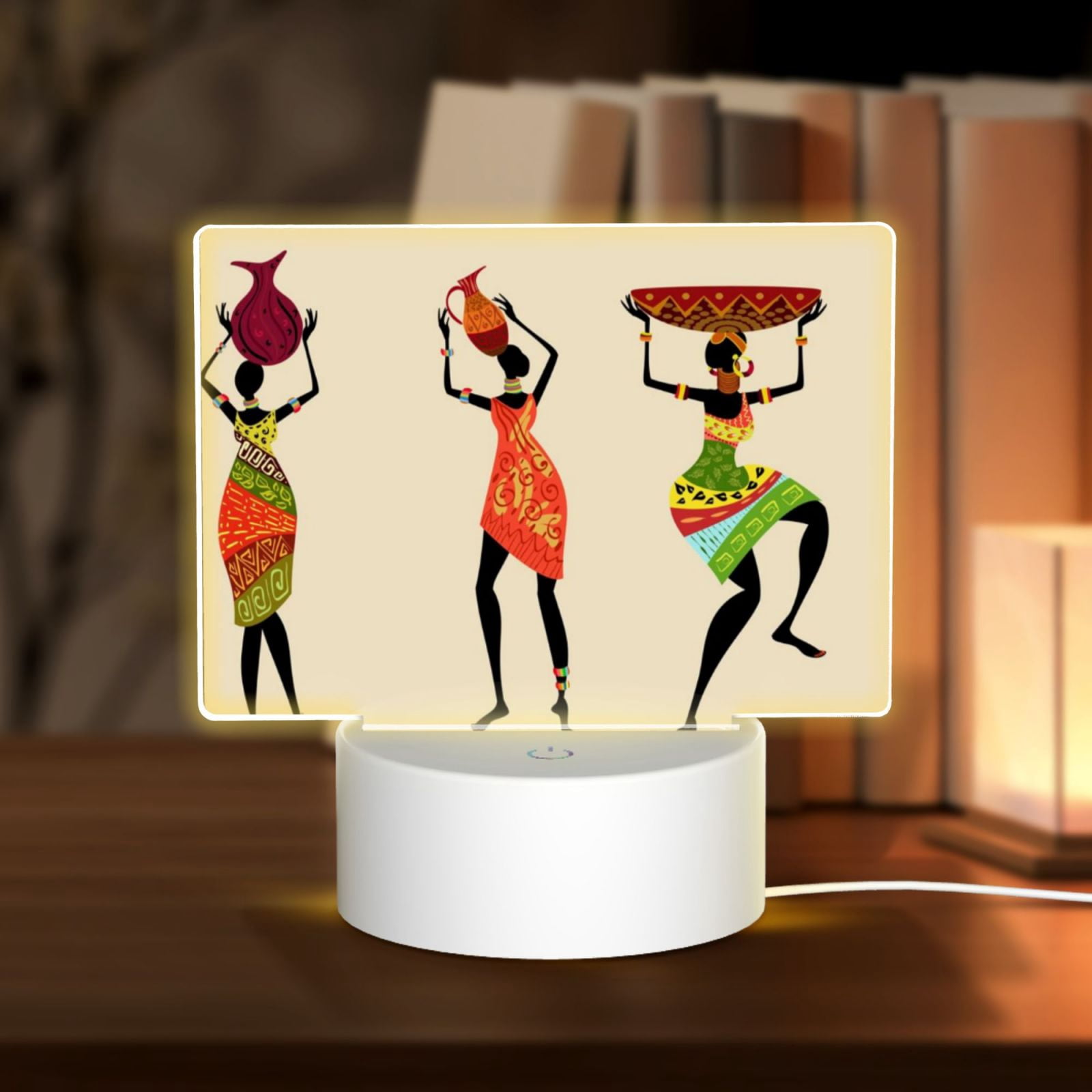 Cauagu African Women for Rectangle Acrylic Night Light - Acrylic Modern ...