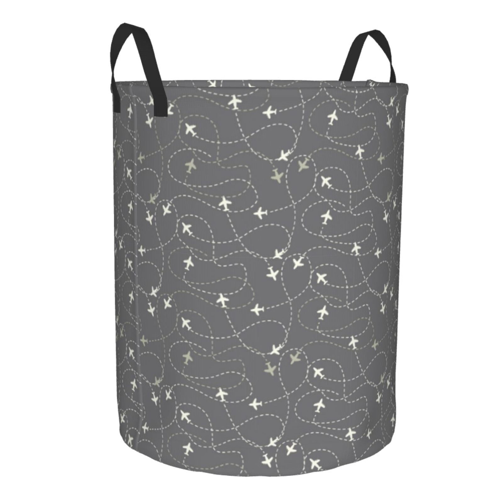 Cauagu Airplane Routes Around The World for Laundry Basket,Collapsible Organizer Basket for ...