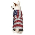 Cauagu America Flag Glitter Pattern Winter Pet Hoodie Sweatshirts- Dog ...