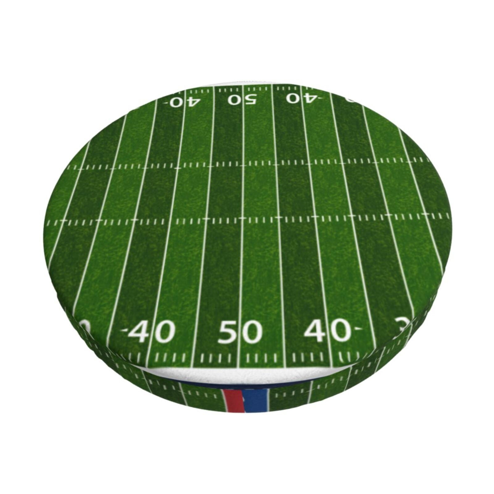 Cauagu American Football Field Print Round Stool Covers,Seat Cushion ...