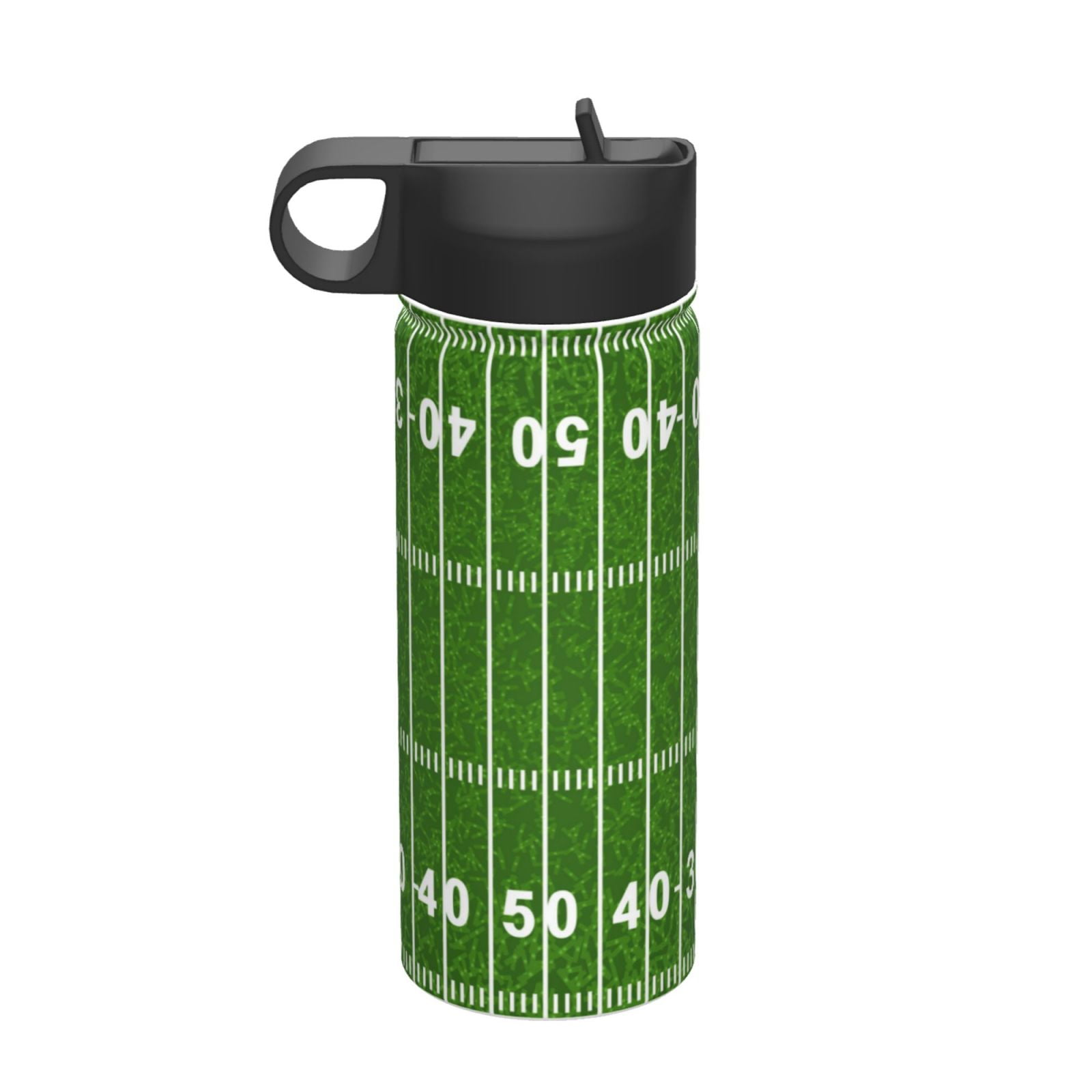 Cauagu American Football Field2 for 18 oz Water Bottle With Straw ...