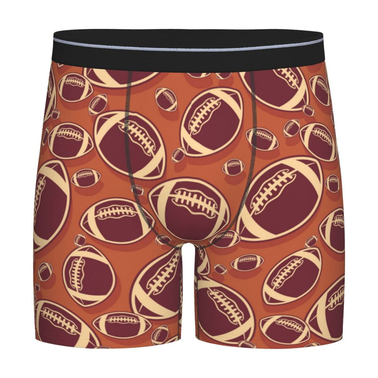 Cauagu American Football1 Print Men's Boxer Briefs, Funny & Cute ...