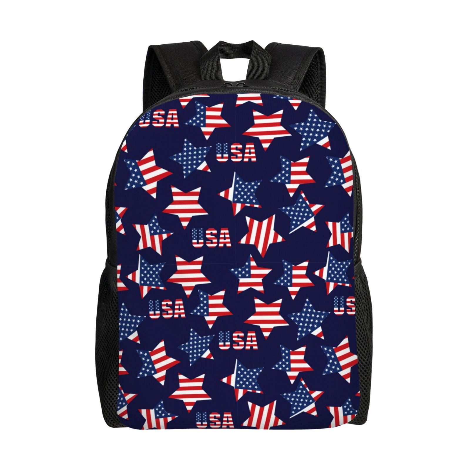 Cauagu American Stars Print Backpacks,Travel Daypack Casual Laptop ...