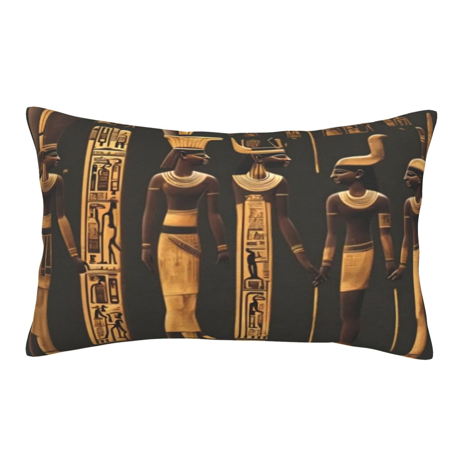 Cauagu Ancient Egyptian Hieroglyph Print Pillow Covers with Envelope ...