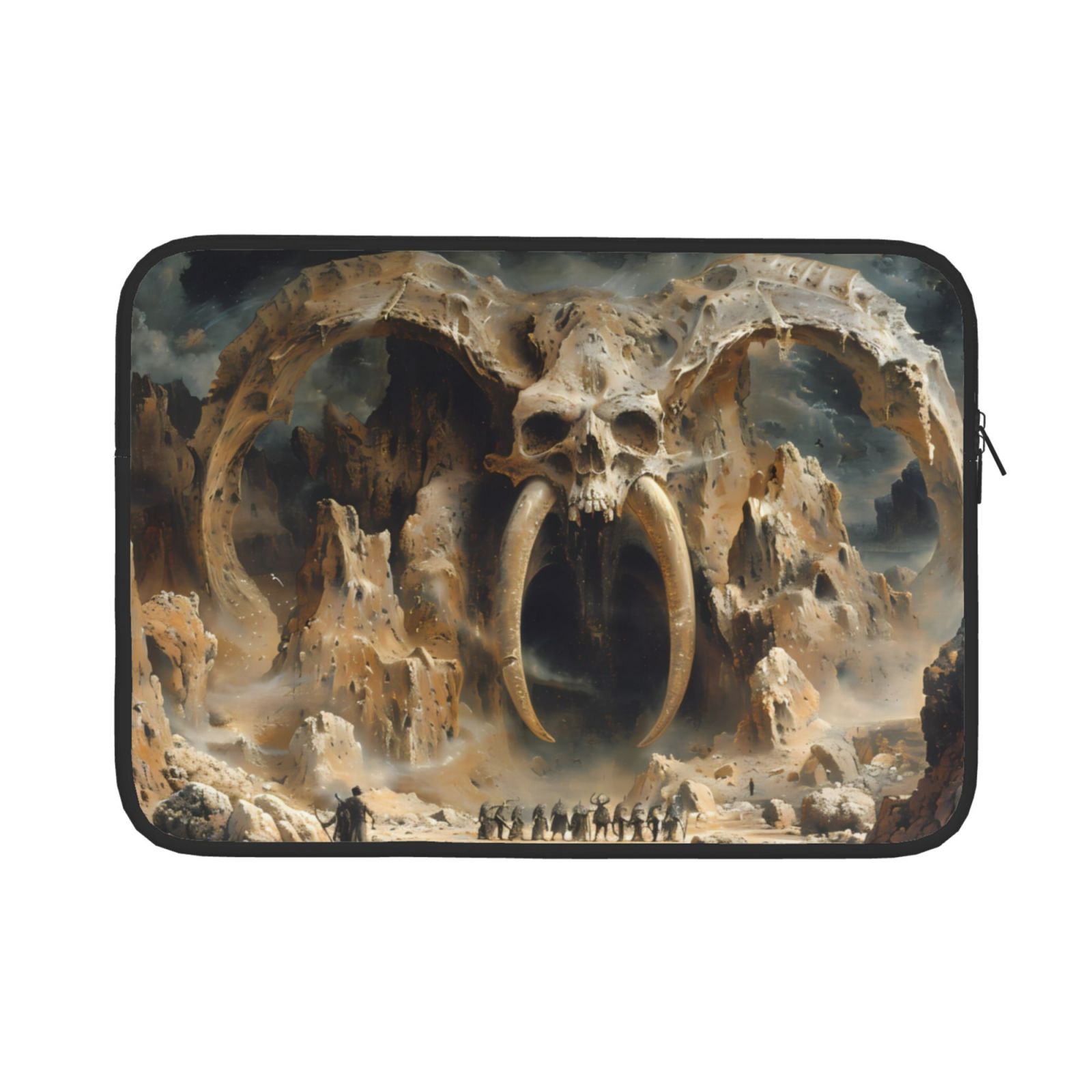 Cauagu Ancient Skull Cave Landscape Print Laptop Sleeve Case, Laptop ...