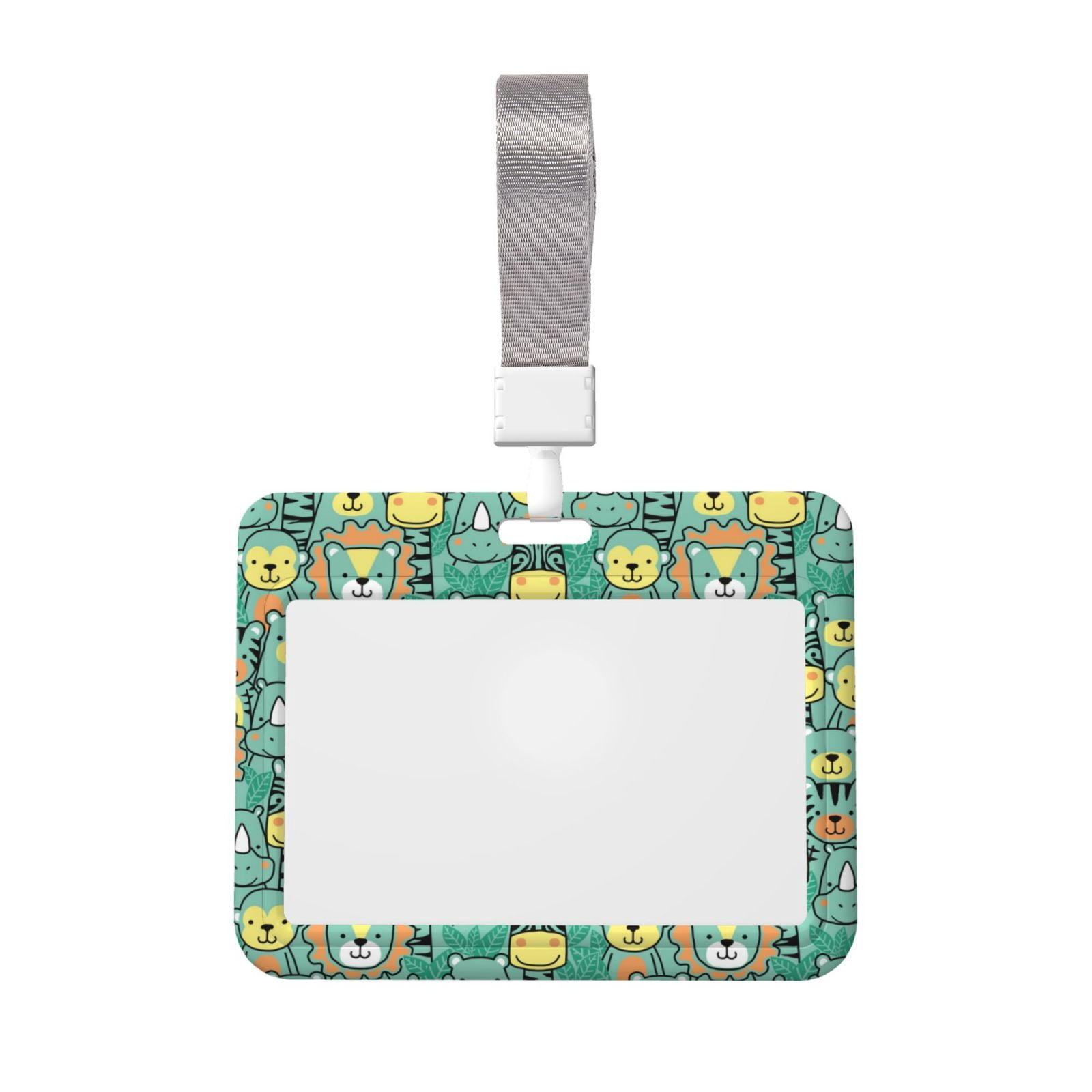Cauagu Animals with Leaf for ID Badge Holder,Badge Holder with Windows ...