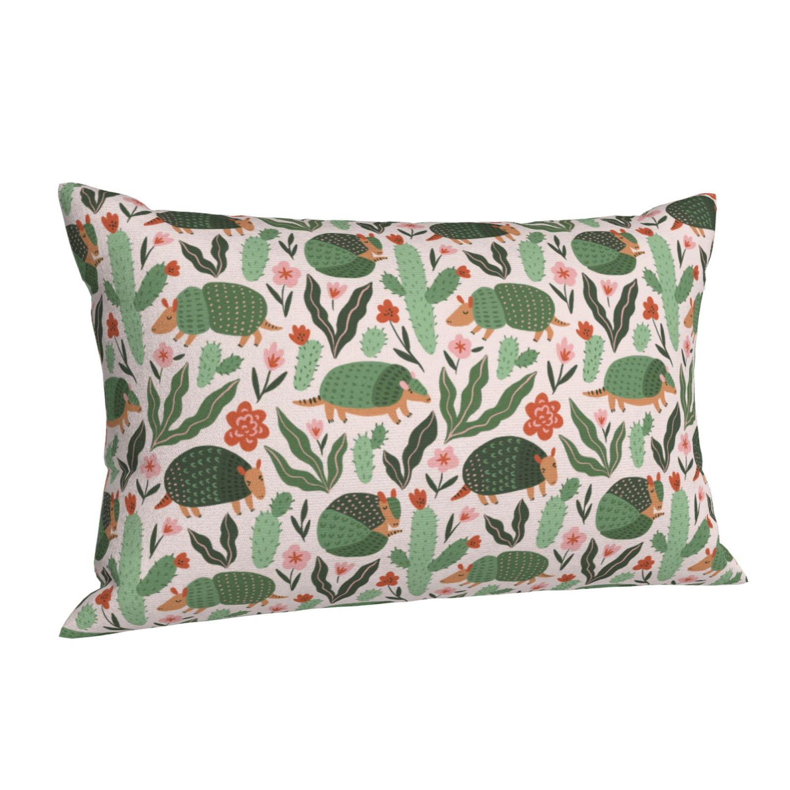 Cauagu Armadillo Print Pillow Covers with Envelope Closure,1PC Pillow Cases Decorative Pillow ...