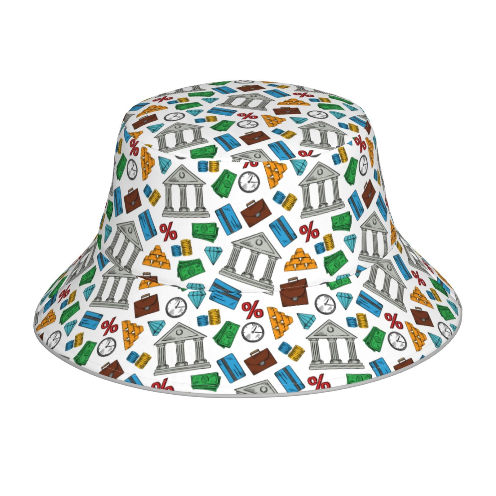Cauagu Art Of Livings for Unisex Bucket Hat,Outdoor Summer Beach ...