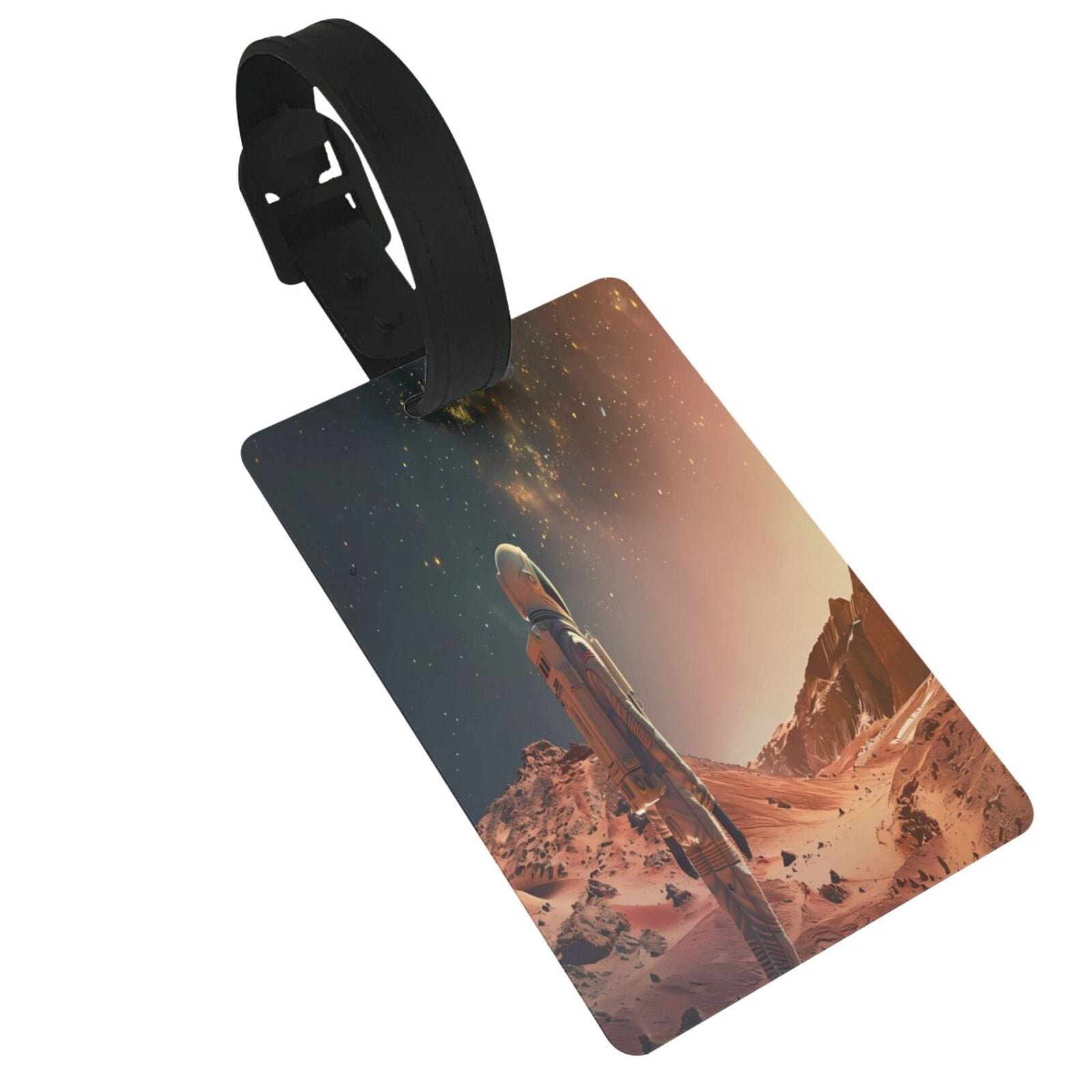 Cauagu Astronaut On Mars A Print PVC Luggage Tag, Suitcase Label with ...