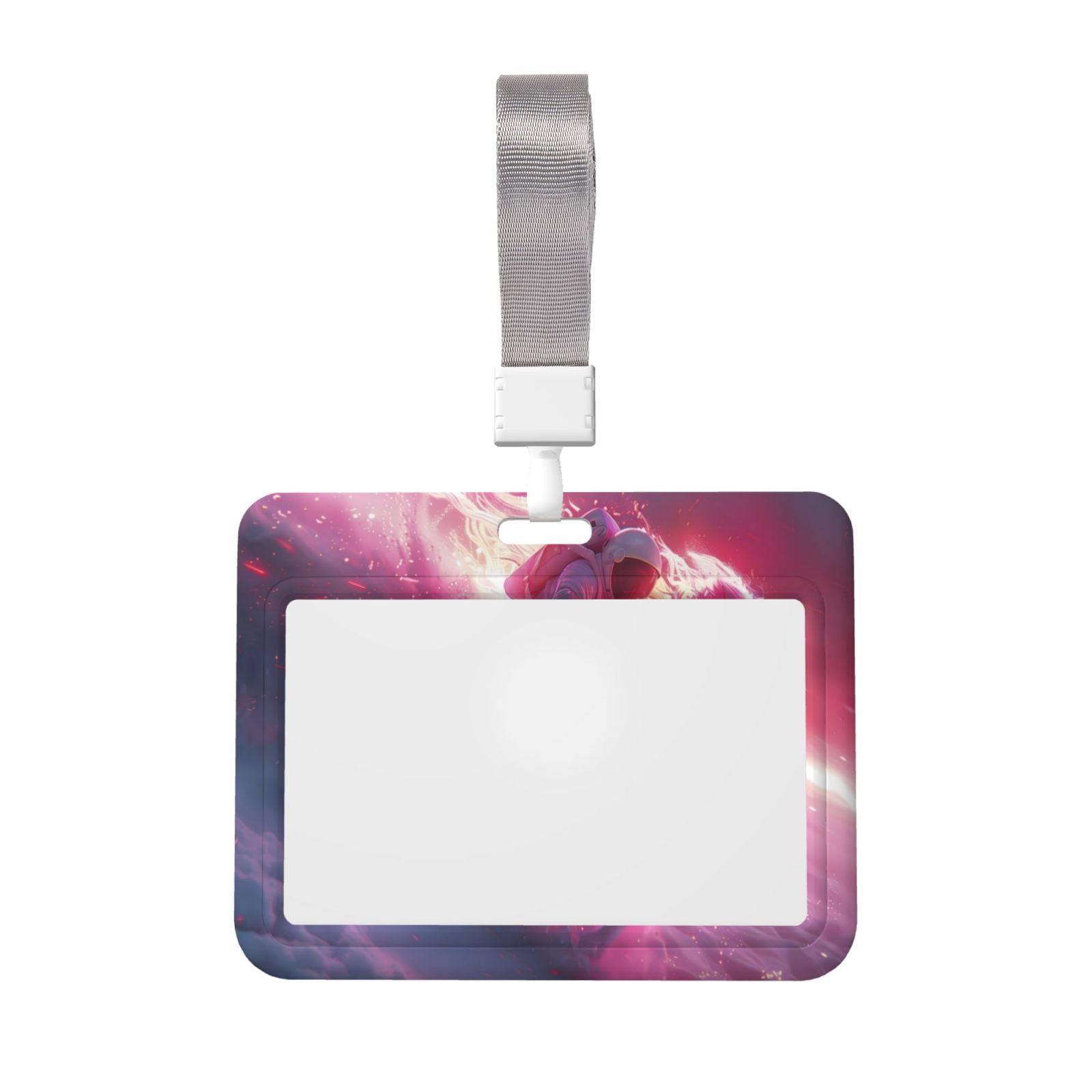 Cauagu Astronaut Riding Fiery Horse for ID Badge Holder,Badge Holder ...