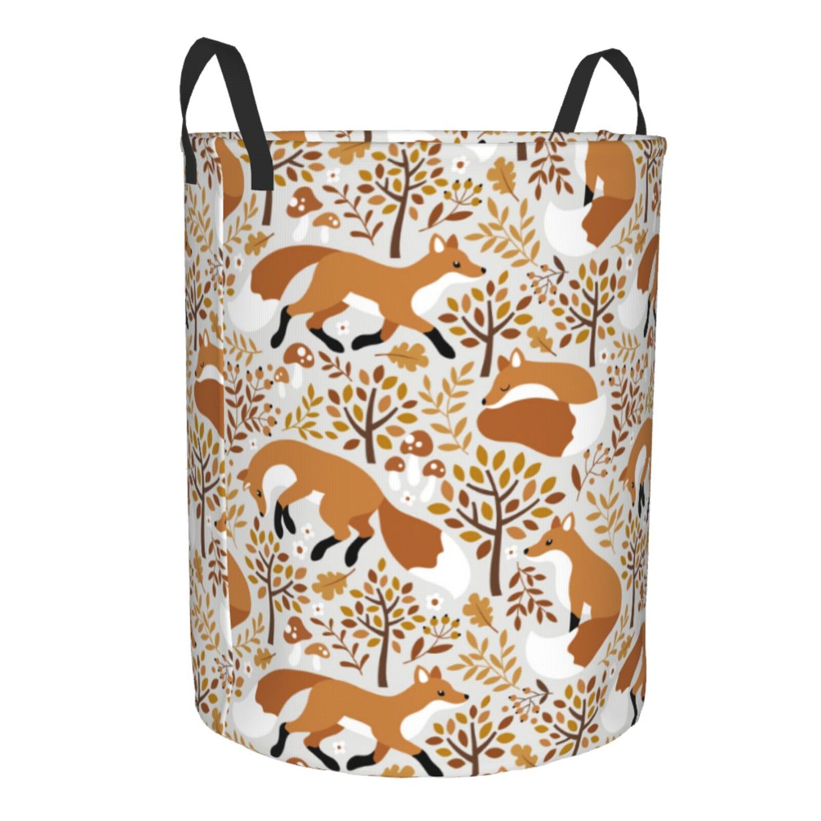 Cauagu Autumn Fox with Brown Plants for Laundry Basket,Collapsible ...
