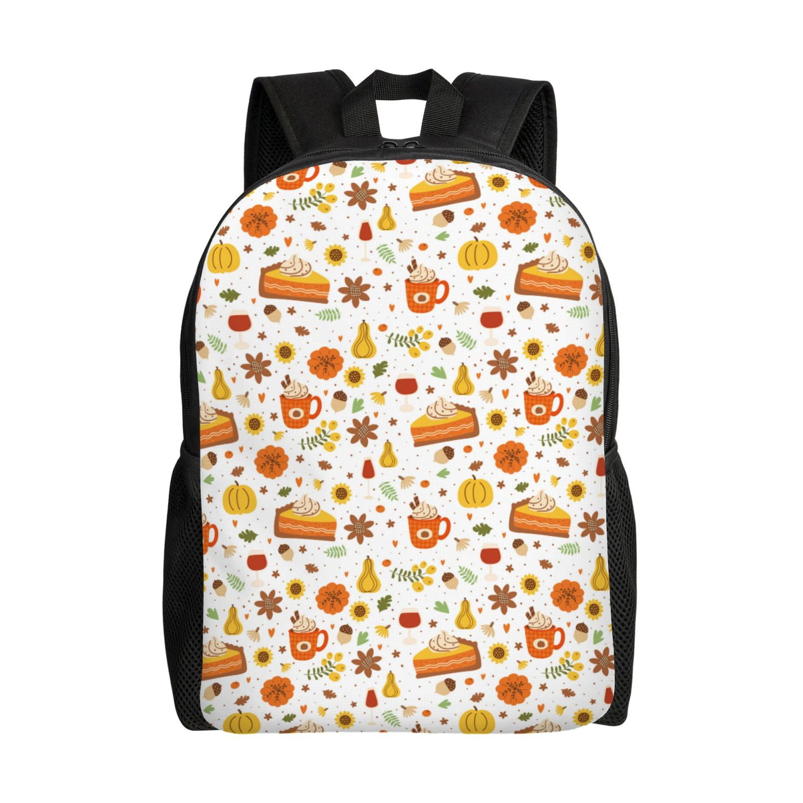 Cauagu Autumn Print Backpacks,Travel Daypack Casual Laptop Backpack ...