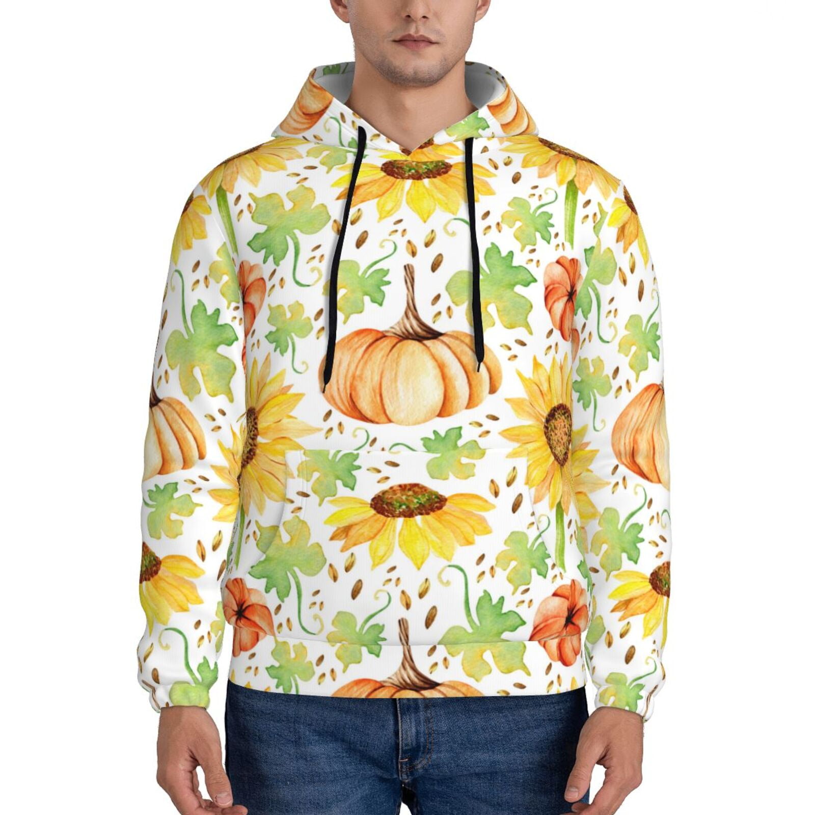 Cauagu Autumn Theme for Men's Pullover Hooded Sweatshirt Athletic ...