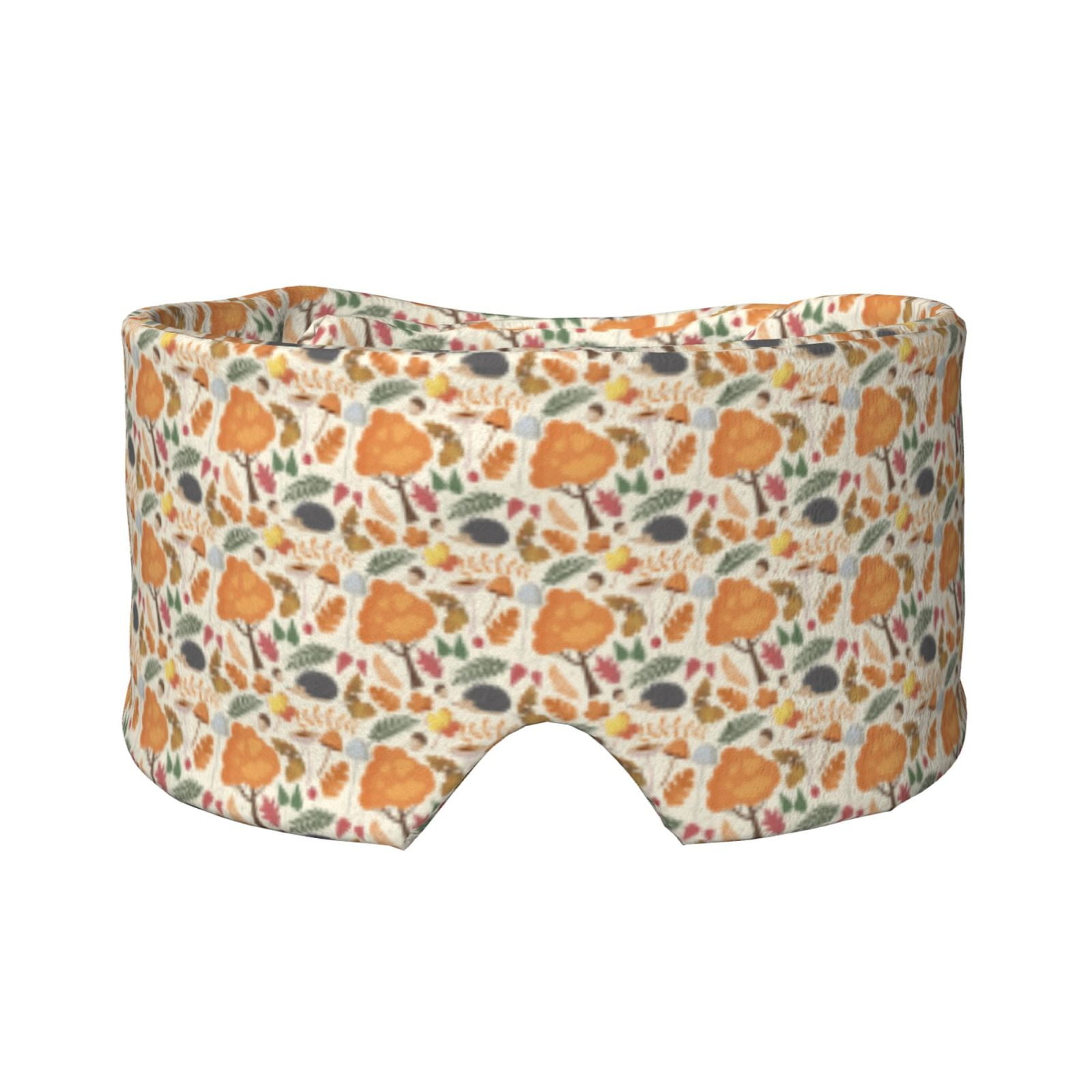Cauagu Autumn With Hedgehog Print Blocking Sleep Eye Masks- Blackout ...