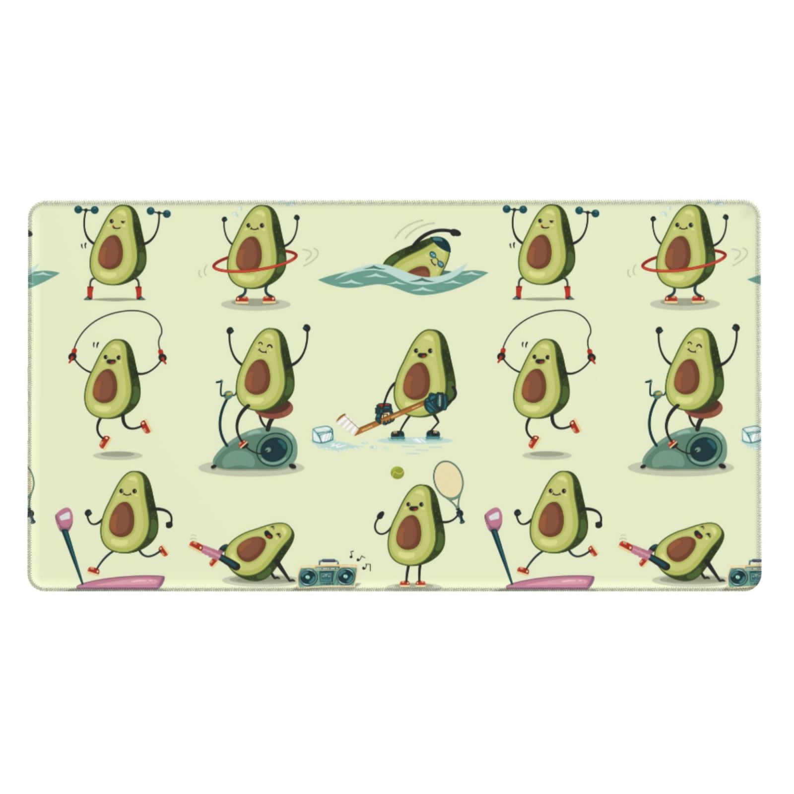 Cauagu Avocado for Exercise for Large Mouse Pad,XXL Extended Gaming ...