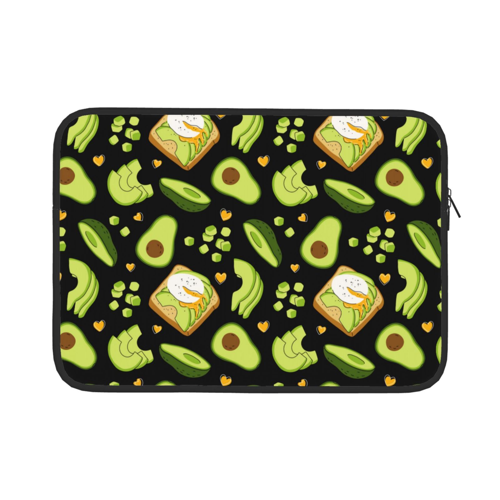 Cauagu Avocado Toast Print Laptop Sleeve Case, Laptop Cover Portable ...