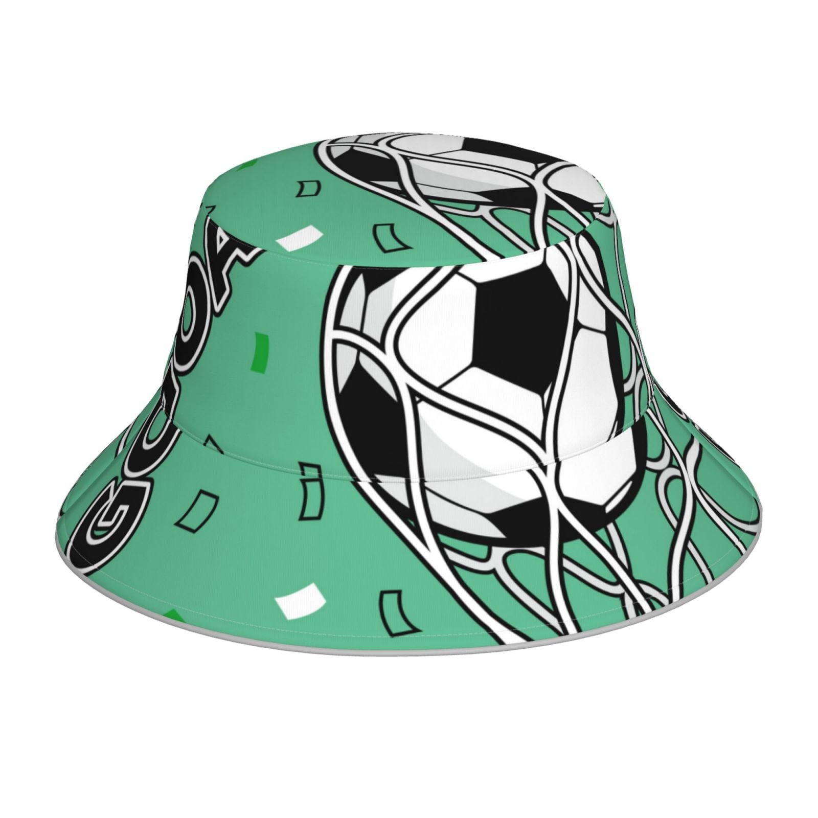 Cauagu BALL INSIDE THE NET GOAL for Unisex Bucket Hat,Outdoor Summer ...