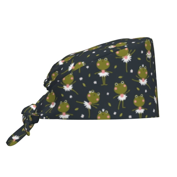 Cauagu Ballerina Frogs Pattern 1 Pcs Working Caps,Adjustable Working ...