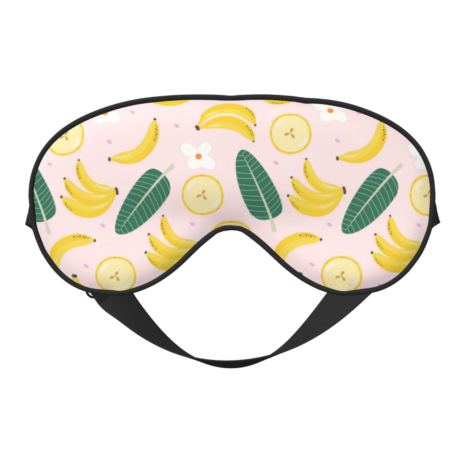 Cauagu Banana With Leaves Print Sleep Eye Mask, Blindfold Eye Sleep ...