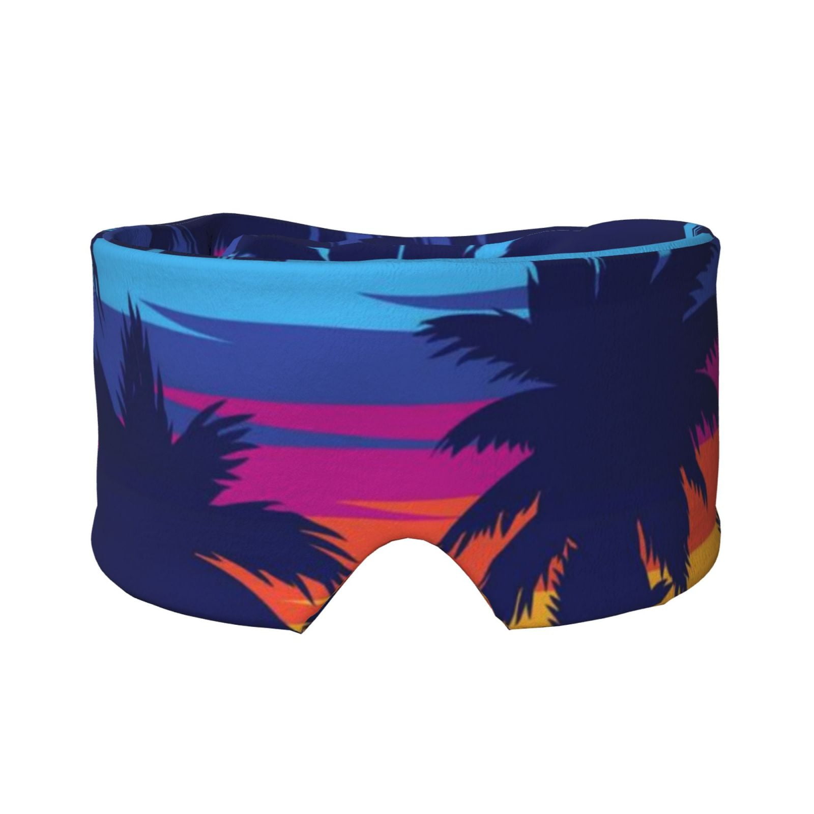 Cauagu Beach with Palm Trees Print Blocking Sleep Eye Masks- Blackout ...