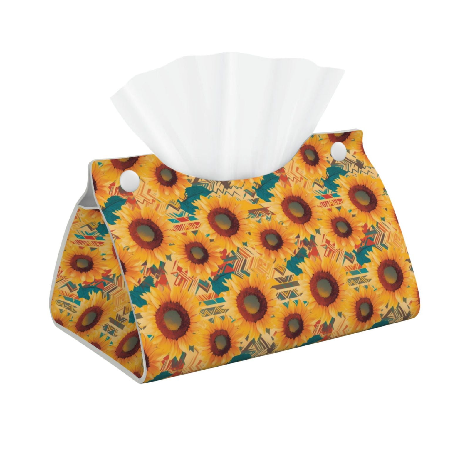 Cauagu Beautiful Bohemian Sunflower for Large Tissue Box Cover ...
