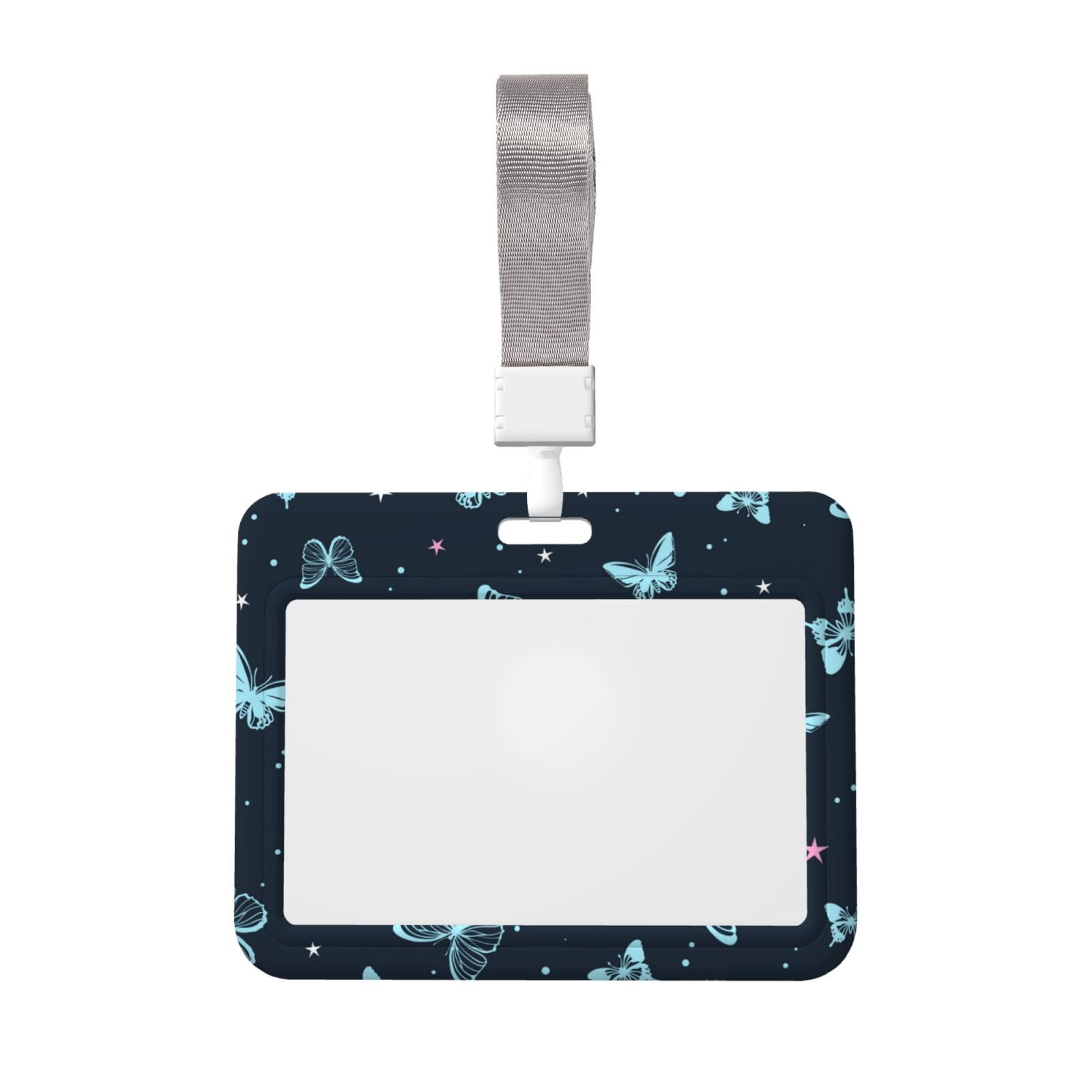 Cauagu Beautiful Butterflies for ID Badge Holder,Badge Holder with ...